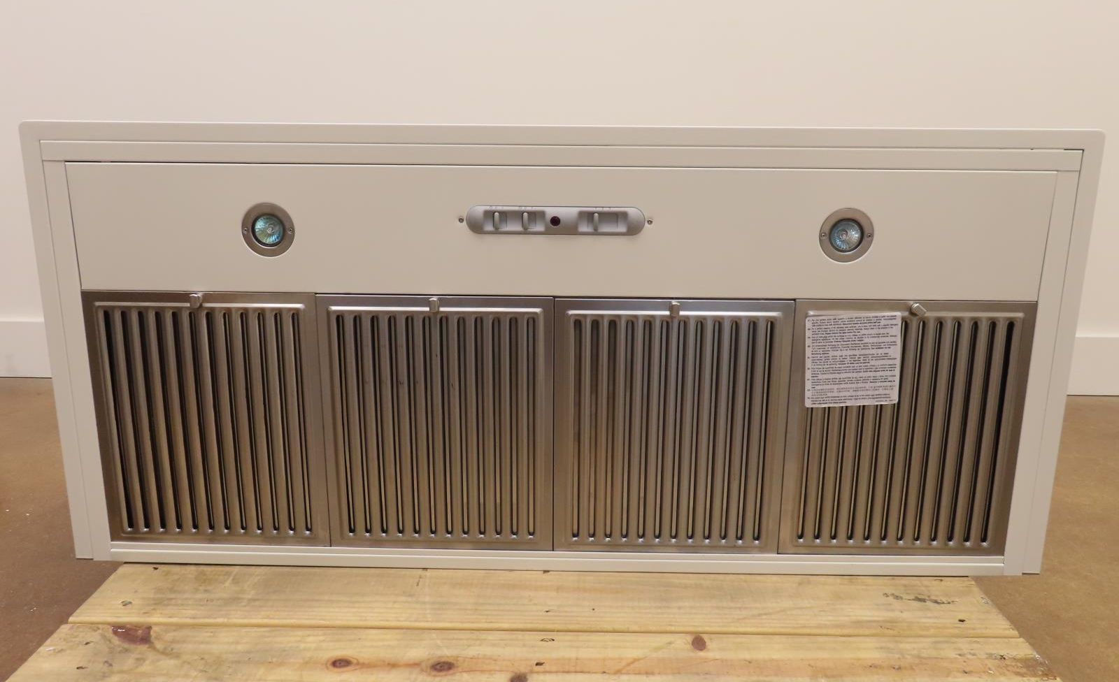 AGA AMCHD44IVY 44" Ivory 600 CFM Blower Mount Range Hood with 600 CFM ...